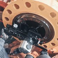 China FI26 Internal Mount Portable Flange Facer 120-700 mm Facing Diameter Pneumatic Electric for sale