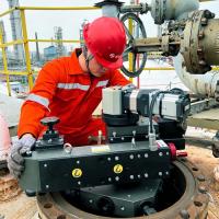 China FI26 Portable Flange Facer 120-700 mm ID-Mounted Pneumatic or Electric Servo Drive for sale