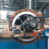 China FI40 Portable Flange Facer 6-40 inch Facing Range Pneumatic Electric Drive High Precision Machining for sale