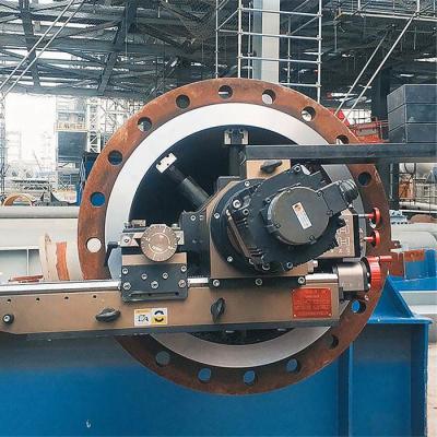 China FI40 Portable Flange Facer 6-40 inch Facing Range Pneumatic Electric Drive High Precision Machining for sale