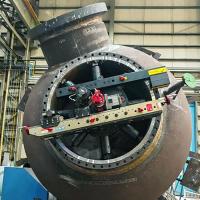 China FI80 Portable Flange Facer 26-80in Facing Range Pneumatic or Electric Drive for sale