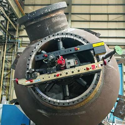 China FI80 Portable Flange Facer 26-80in Facing Range Pneumatic or Electric Drive for sale