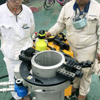 China OD275 Portable Clamshell Pipe Cutting Beveling Machine Cold Cutting 114-275 mm 2.4 kW for sale