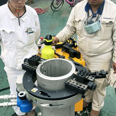 China OD275 Portable Clamshell Pipe Cutting Beveling Machine Cold Cutting 114-275 mm 2.4 kW for sale