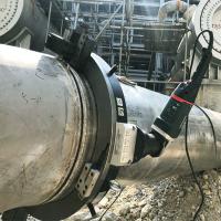 China 20–26 Inch Pipe Cutting and Beveling Machine with Cold Cutting Technology and Split-Frame Clamshell Design for sale