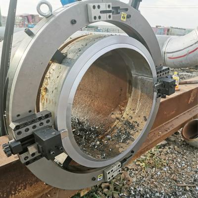 China OD715 Pipe Cutting and Beveling Machine 22-28 Inch Split-Frame Clamshell Electric Pneumatic Hydraulic for sale