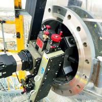 China FI40 Portable Flange Facing Machine 153-1000 mm Pneumatic Electric Drive On-Site Flange Resurfacing Tool for sale