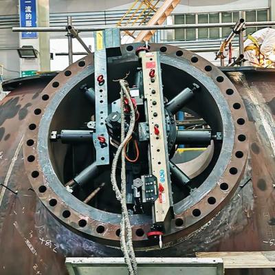 China FI80 Large-Diameter ID Mounted Flange Facing Machine 670-2032 mm Pneumatic or Electric Drive for sale