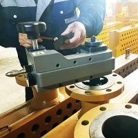 China Manual Flange Facer 1.07 to 14 Inch Portable In-Situ Flange Facing Machine for sale