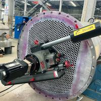 China FI80 Heavy Duty Internal Flange Facer 670-2032 mm Pneumatic Electric In-Situ Machining for sale
