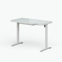 China Jarshan 1.2m Elegant Glass Top Electric Standing Desk Easy Clean for sale