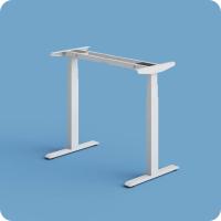China Brushless Dual Motor Height Adjustable Desk Frame With 3 Stage Legs 140KG Load / 650mm Stroke for sale