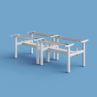 China Linkable Workbench Quad Motors Office Bench Systems With Adjustable Crossbar for sale