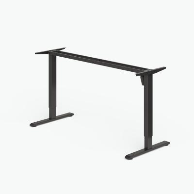 China Interchangeable 2 Leg Standing Desk Frame Stand Up Desk Frame With 2 Stages Dual Crossbar for sale