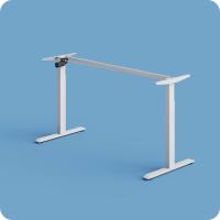 China 80KG Load Stable Electric Height Adjustable Standing Desk Frame With Fixed Single Crossbeam for sale
