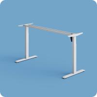 China 80KG Load  Single Motor Standing Desk Frame 2 Standard Legs With Expandable Double Crossbar for sale