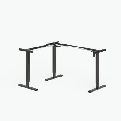 China Aluminum Alloy Corner Standing Desk Frame For Modern Home 80KG Max Load Easy To Move for sale