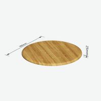 China Medium Density Fiberboard Desk Tabletop With PVC Cover Cherry Round Board for sale
