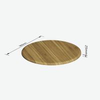 China Round One Piece Fantasy Walnut Desk Top Board With Edge Miling for sale