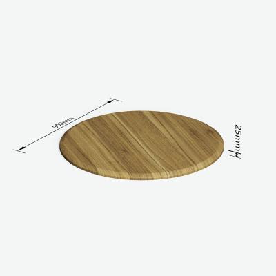 China Round One Piece Fantasy Walnut Desk Top Board With Edge Miling for sale