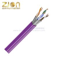 China U/FTP COPPER Low Smoke LSZH 600MHZ CAT6A Network Cable Reel 305m for sale