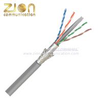 China 4pair Solid Copper Roll Indoor SF/UTP CAT6 Network Cable 0.56mm 0.57mm 0.58mm for sale