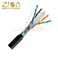 China High Speed Outdoor Cat6A Lan CableTwisted Pair FUTP 6A 23AWG Waterproof for sale