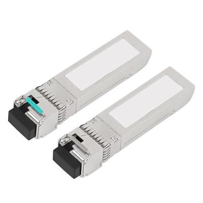 China 10G SFP+ BIDI Fiber Optic Transceiver with 1270/1330nm Wavelength for 60KM Distance for sale