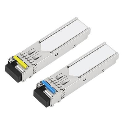China 1.25 Gbps BIDI SFP Fiber Optic Transceiver with TX1310/RX1550nm Wavelength for 10KM LC SMF Applications for sale