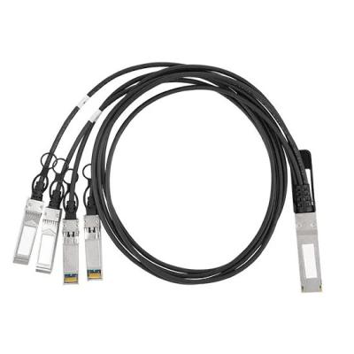 China 40Gbps Passive Twinax Direct Attach Cable with 10m Distance for QSFP+ to 4×SFP+ Connections for sale