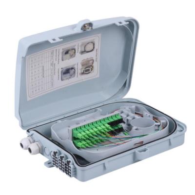 China 24 Cores Fiber Optical Terminal Box with ABS+PC Material and Mini PLC Splitter for Fttx Network for sale