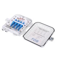 China 8 Cores Fiber Optical Terminal Box with ABS+PC Material and IP55 Protection for Fttx Network for sale