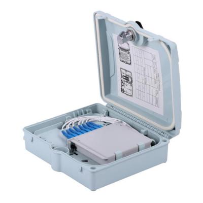 China 8 Core Fiber Optical Terminal Box with ABS+PC Material and IP55 Protection for Fttx Networks for sale