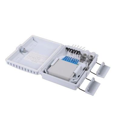 China 8 Core Fiber Optical Terminal Box with ABS+PC Material and IP55 Protection for Fttx Networks for sale