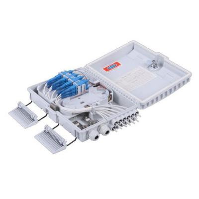 China 12 Core Fiber Optical Terminal Box with ABS+PC Material and Mini PLC Splitter for Fttx Network for sale