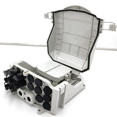 China Fiber Optical Terminal Box with 16 HUAWEI Preconnect Ports ABS+PC Material and Mini PLC Splitter for sale