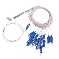 China PLC Splitter 1×16 Single Mode Blockless 0.9mm Fiber Cable with SC/UPC SC/APC Connectors for sale