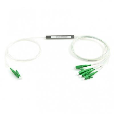 China 1×4 Single Mode Blockless PLC Splitter Fiber Optic Coupler for FTTH and Optical Communication for sale