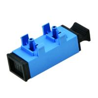 China SC Plastic Fiber Optic Adapter with ≤ 0.2dB Insertion Loss for 1310-1550nm Wavelength and -40 to +85℃ Operating Temperature for sale