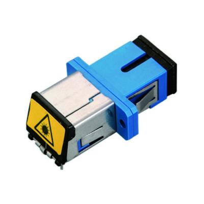 China SC SX Metal Avoid Laser Fiber Optic Adapter with ≤ 0.2dB Insertion Loss and Wide Operating Temperature (-40 ~ +85℃) Optical Coupler for sale