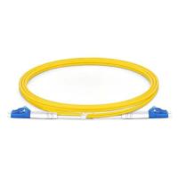 China LC UPC to LC UPC Duplex G.652.D Single Mode Fiber Optic Patch Cord with PVC 0.9mm Jacket for sale