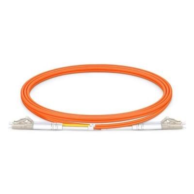 China LC UPC to LC UPC Duplex OM1 Multimode Fiber Optic Patch Cord with PVC 2.0mm Jacket and 2m Length for sale