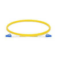 China LC UPC to LC UPC Simplex G.652.D Single Mode PVC Fiber Optic Patch Cord for High-Speed Data Transmission for sale