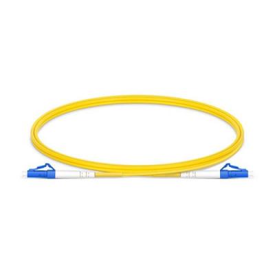 China LC UPC to LC UPC Simplex G.652.D Single Mode PVC Fiber Optic Patch Cord for High-Speed Data Transmission for sale