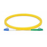 China G652D OS2 Single Mode Fiber Optic Cable 2.0mm LC UPC to LC APC Simplex Patch Cord for sale