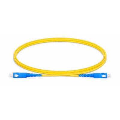 China SC UPC to SC UPC Simplex G.652.D Single Mode PVC 2.0mm Fiber Optic Patch Cord for sale