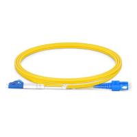 China LC UPC to SC UPC Duplex G.652.D Single Mode PVC 2.0mm Fiber Optic Patch Cord for High-Speed Data Transmission for sale