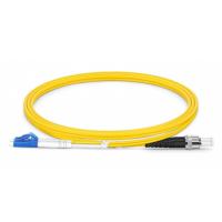 China LC UPC to ST UPC Duplex G.652.D Single Mode PVC 2.0mm Fiber Optic Patch Cord for High-Speed Data Transmission for sale