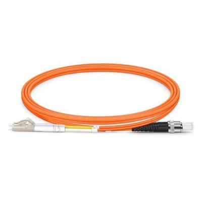 China LC APC to ST UPC Duplex OM1 Multimode PVC 2.0mm Fiber Optic Patch Cord FOPC for sale