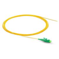 China LC APC Simplex Fiber Optic Patch Cord with G.652.D Single Mode and 0.9mm PVC Jacket for sale
